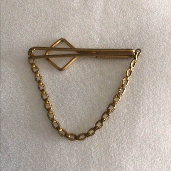 SWANK | Accessories | 94 Or 1950 Vintage Swank Tie Clasp With Chain And ...